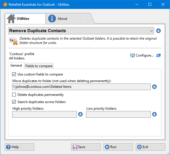 Find And Remove Duplicate Contacts In Outlook Outlook Freeware